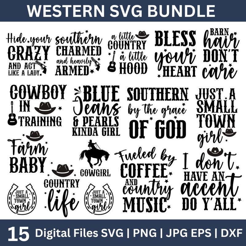 Western Svg - Etsy