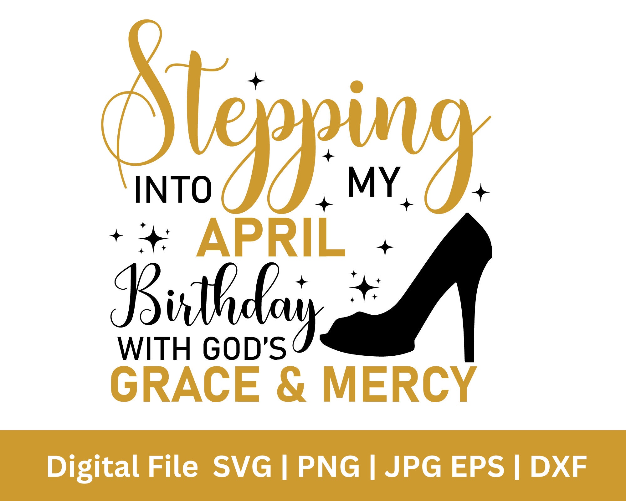 Stepping Into My Birthday April Svg, April Birthday Svg, April Queen ...