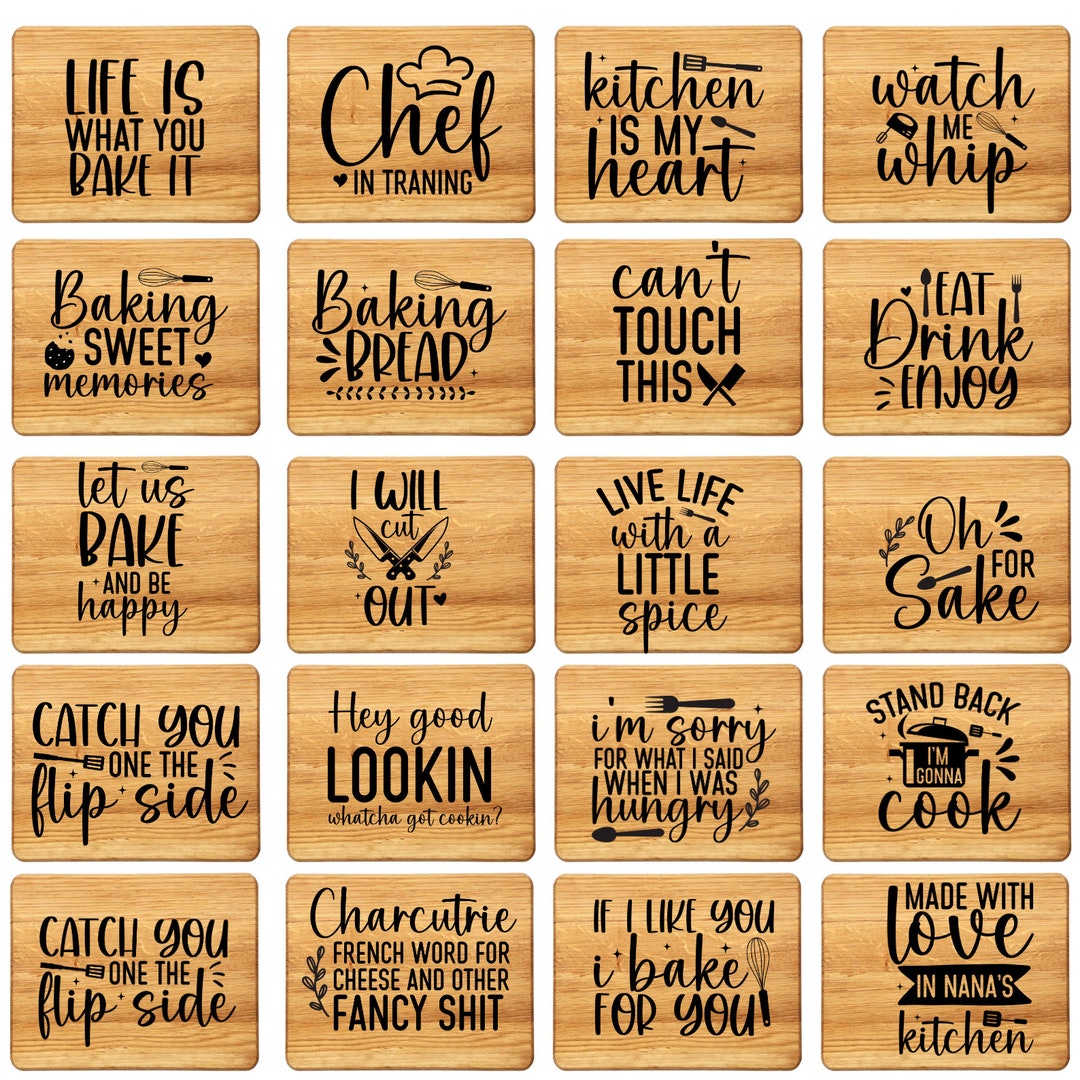 30 Cutting Board SVG Bundle, Funny Cutting Board Svg,chopping Board ...