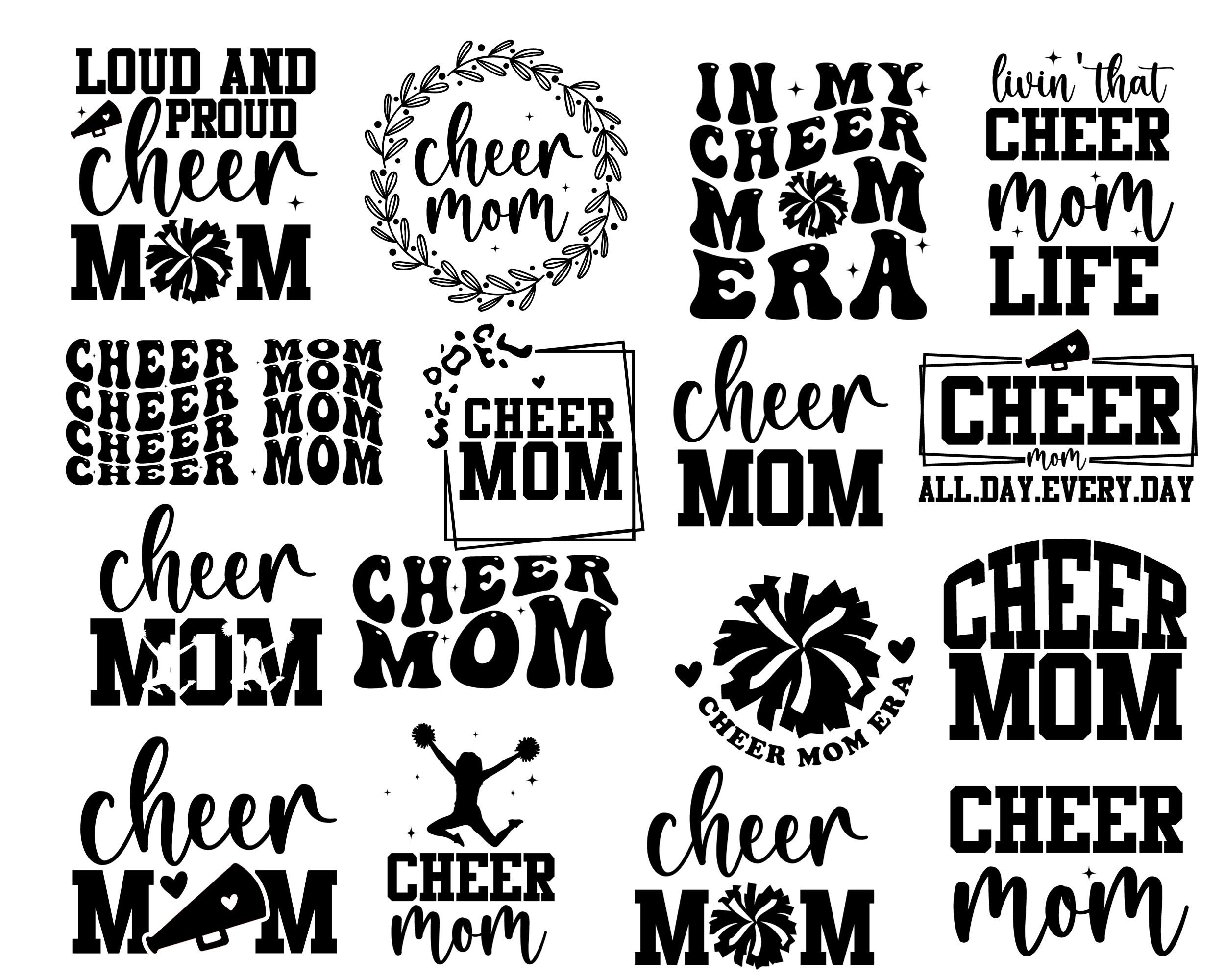 Cheer Mom Svg Bundle, Cheer Life Svg, Cheerleader Mom Svg, Cheer Mom ...