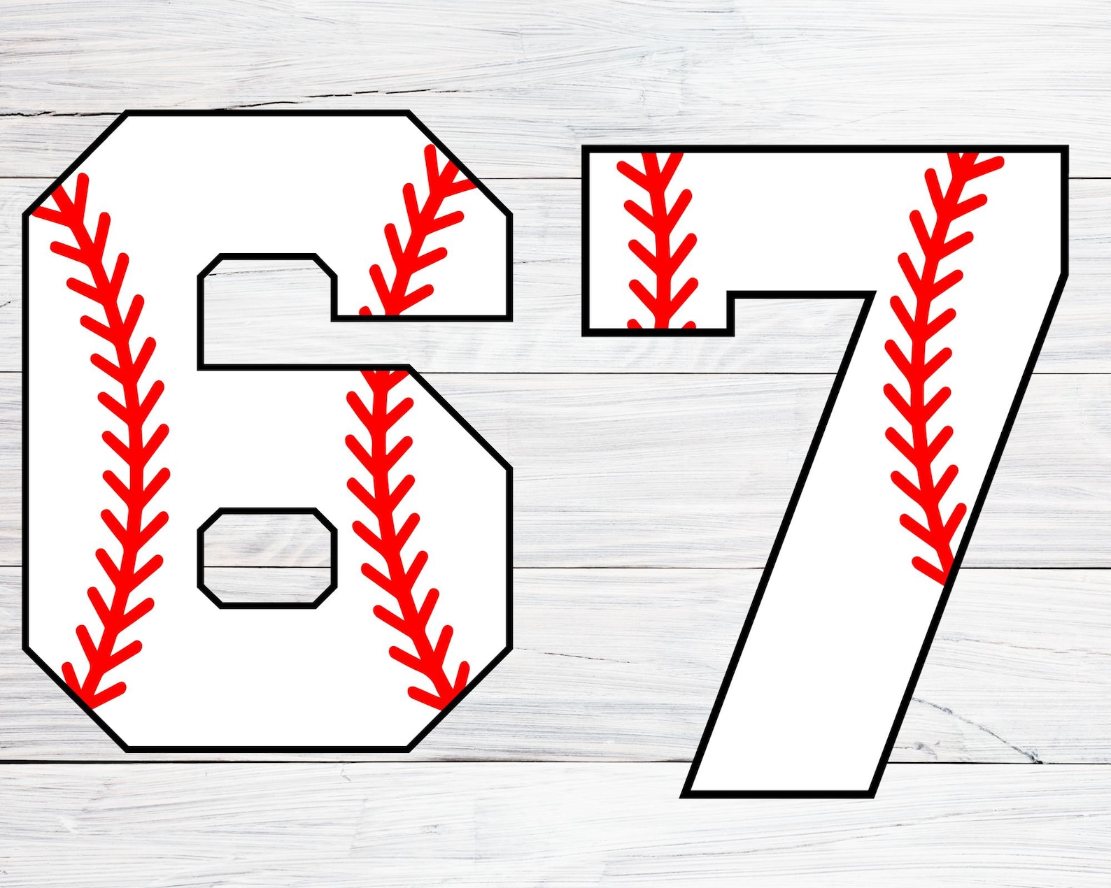 Baseball Numbers, Baseball Svg, Baseball Stitch, Baseball Font Svg ...