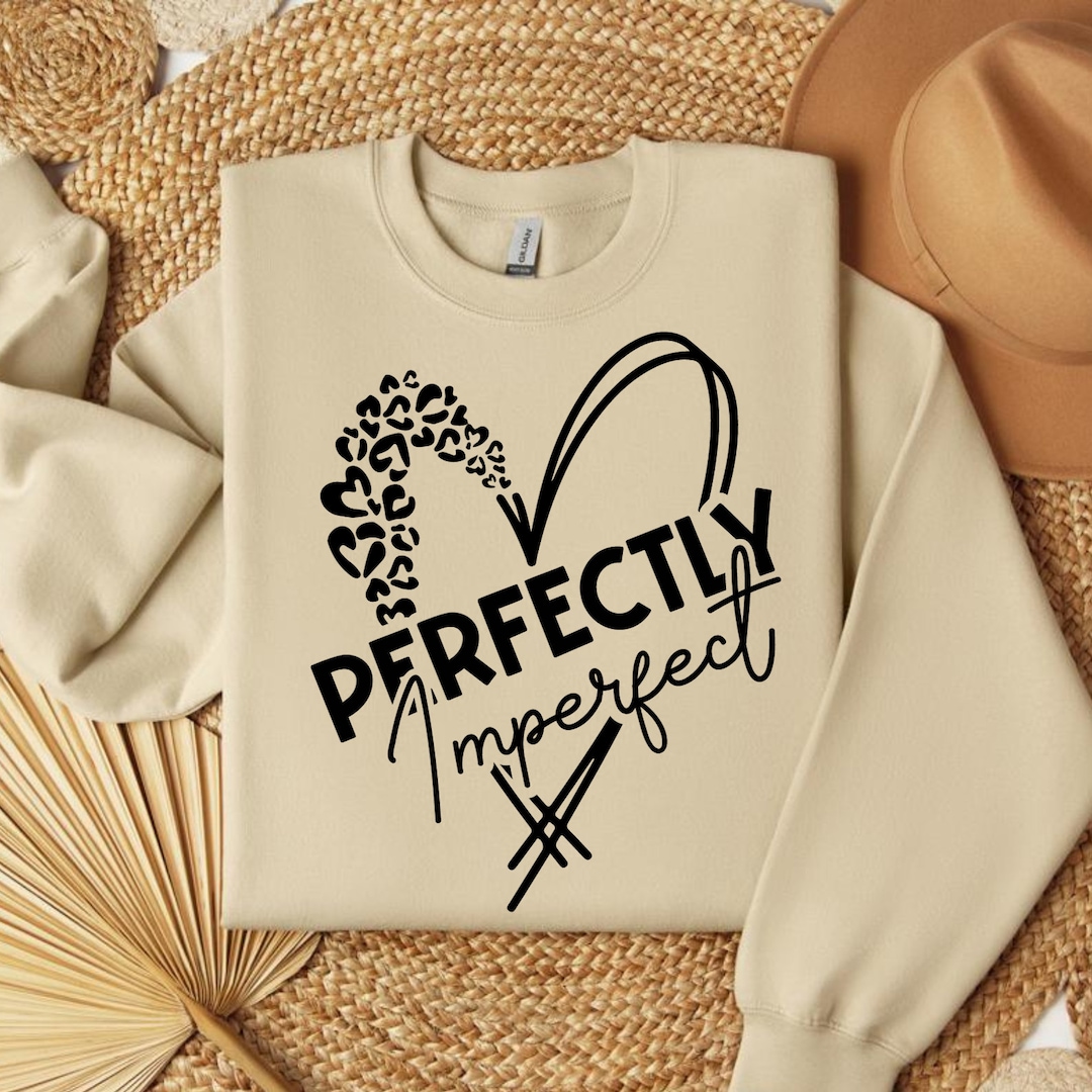 Perfectly Imperfect SVG, Positive Quote Svg, Leopard Cheetah Print ...