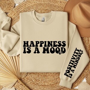 Happiness is a Mood SVG Bundle, Positivity is a Mindset Svg, Positivity ...
