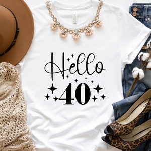40th Birthday SVG Bundle, 40th Birthday Svg, Hello 40 Svg, Forty Svg ...