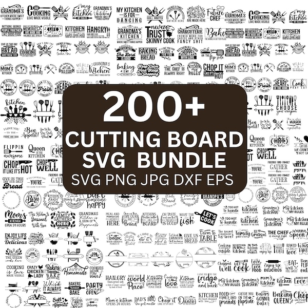 Cutting Board Svg - Etsy
