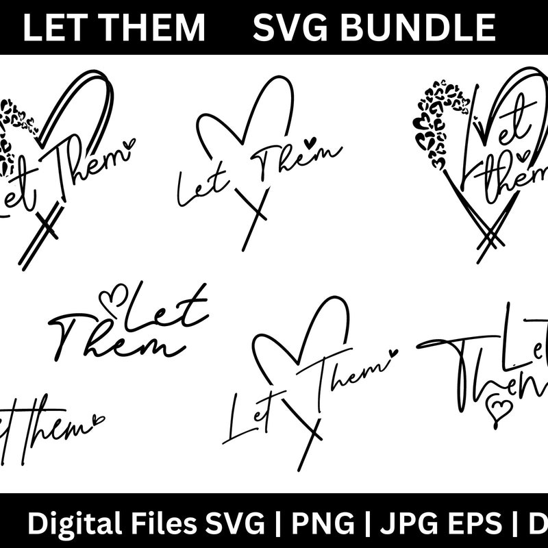 Let Them Svg - Etsy