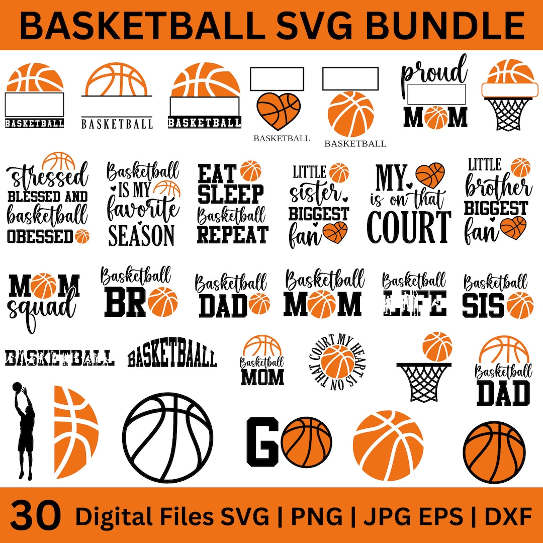 Basketball SVG Bundle, Basketball Quotes SVG, Basketball SVG ...