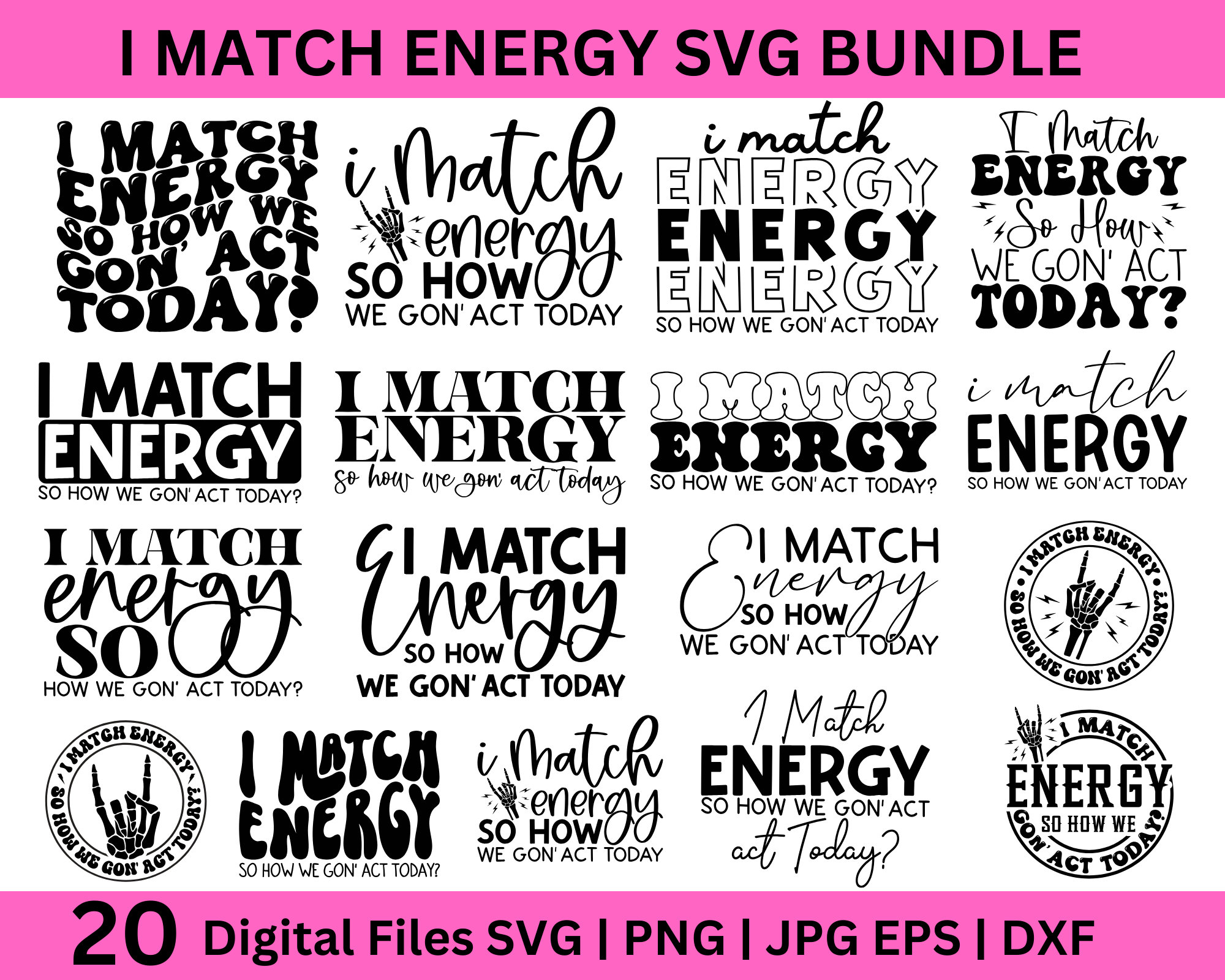 I Match Energy Svg Sassy Svg Sarcasm Svg Sarcastic - Etsy Canada