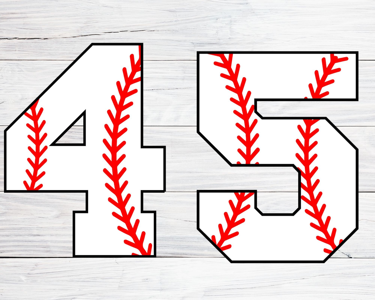 Baseball Numbers, Baseball Svg, Baseball Stitch, Baseball Font Svg ...