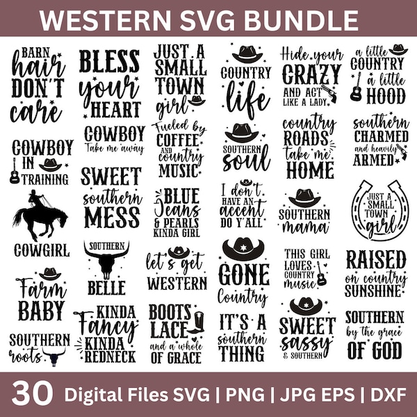 Western Svg - Etsy