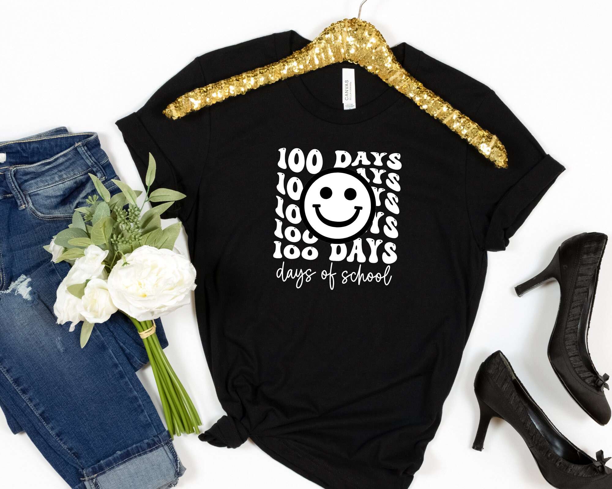 Groovy Svg Bundle 100 Days of School Svg Hippie - Etsy