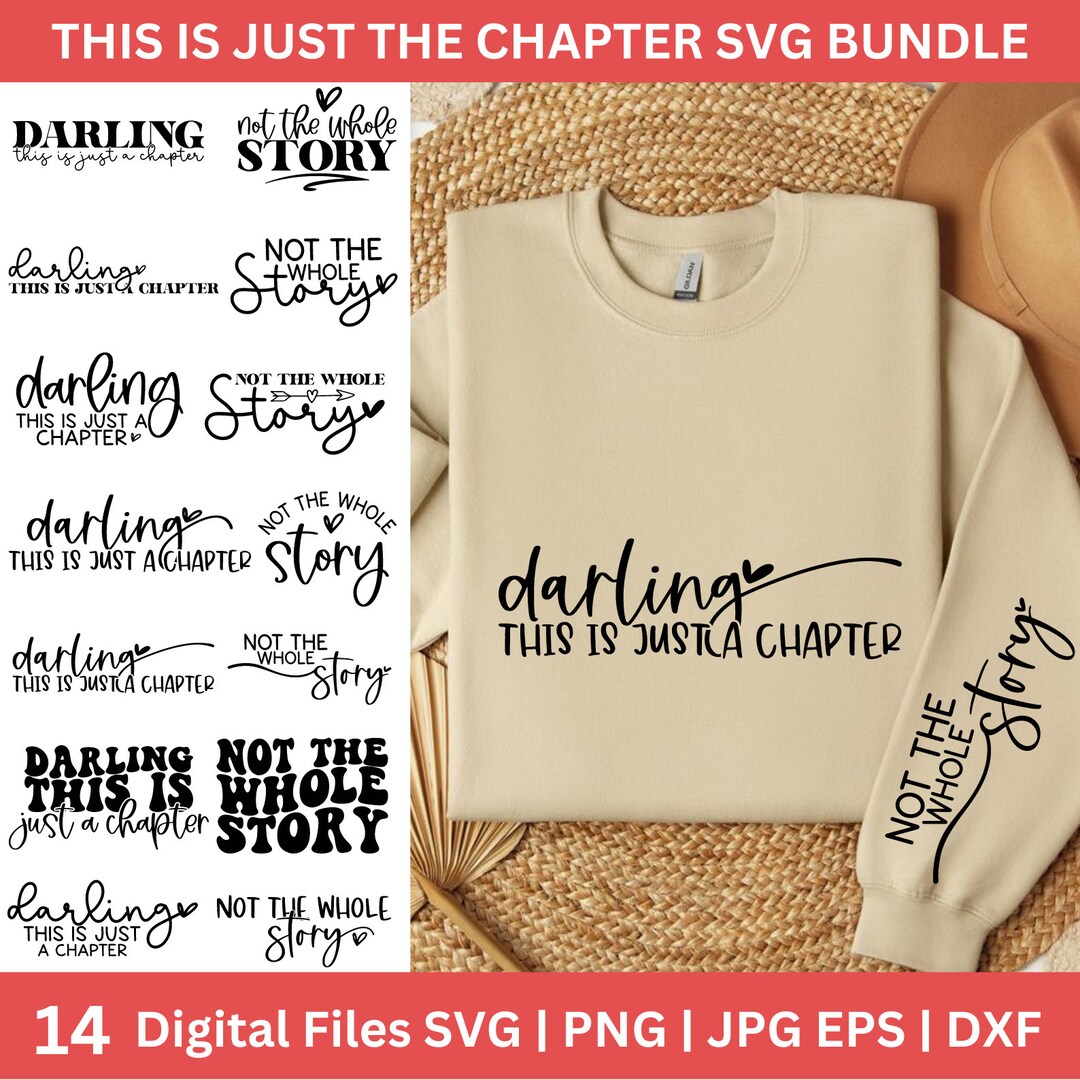 Darling This is Just A Chapter Svg Bundle, This is Just a Chapter Not ...