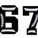 Football Player Numbers Svg Bundle, Football Number Font, Football Svg ...