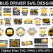 School Bus Driver Svg Bundle, Back to School Shirt Svg, Bus Driver Svg ...