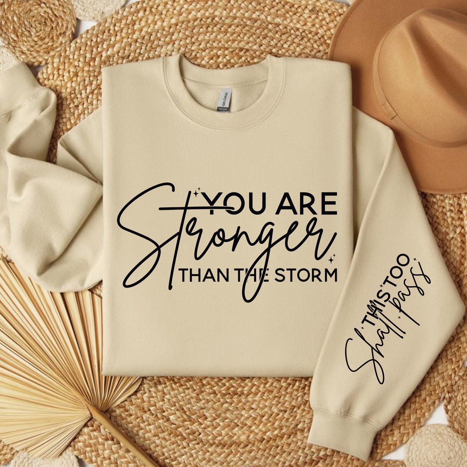 You Are Stronger Than the Storm SVG Bundle, Sleeve Shirt Designs Svg ...