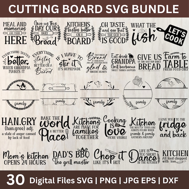 Cutting Board Svg - Etsy