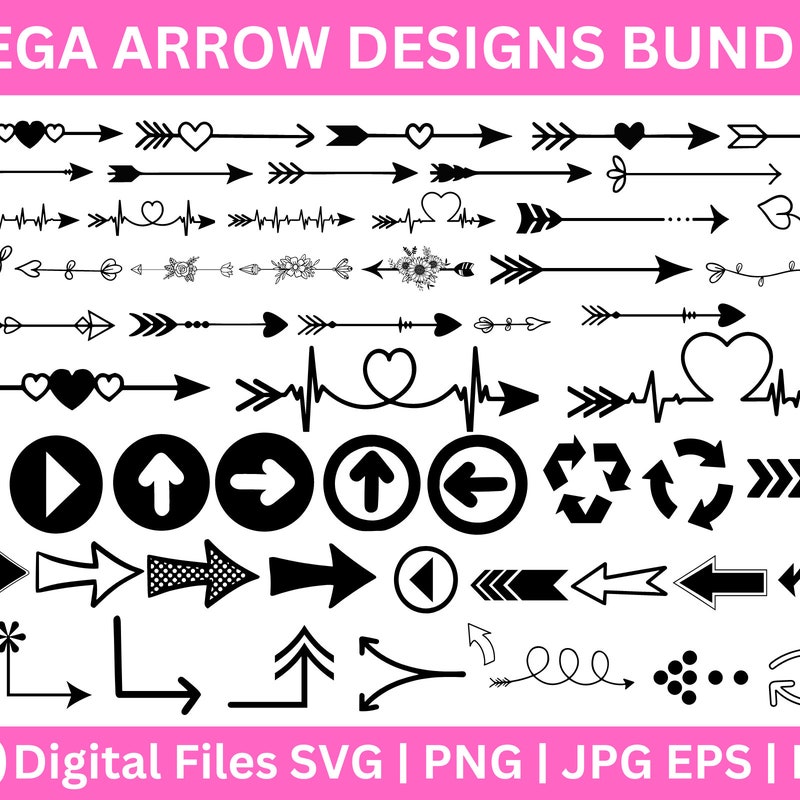 Arrows Svg - Etsy
