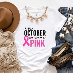 In October We Wear Pink Svg, Breast Cancer SVG Bundle, Breast Cancer ...