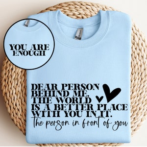 Dear Person Behind Me SVG Bundle, Person Behind Me Svg, Kindness Svg ...