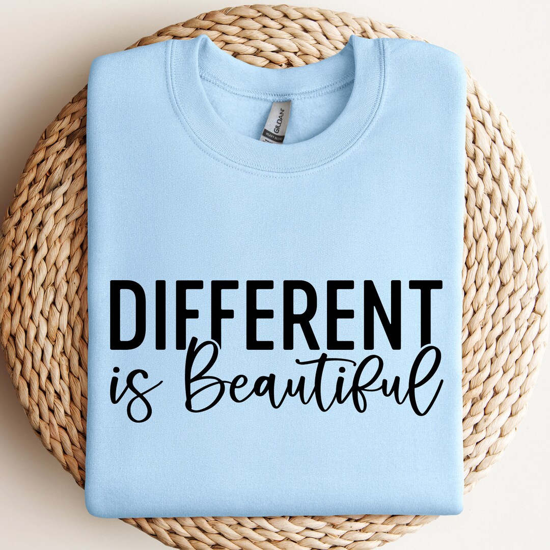 Different is Beautiful SVG, Positivity Quote Svg, Inspirational Svg ...