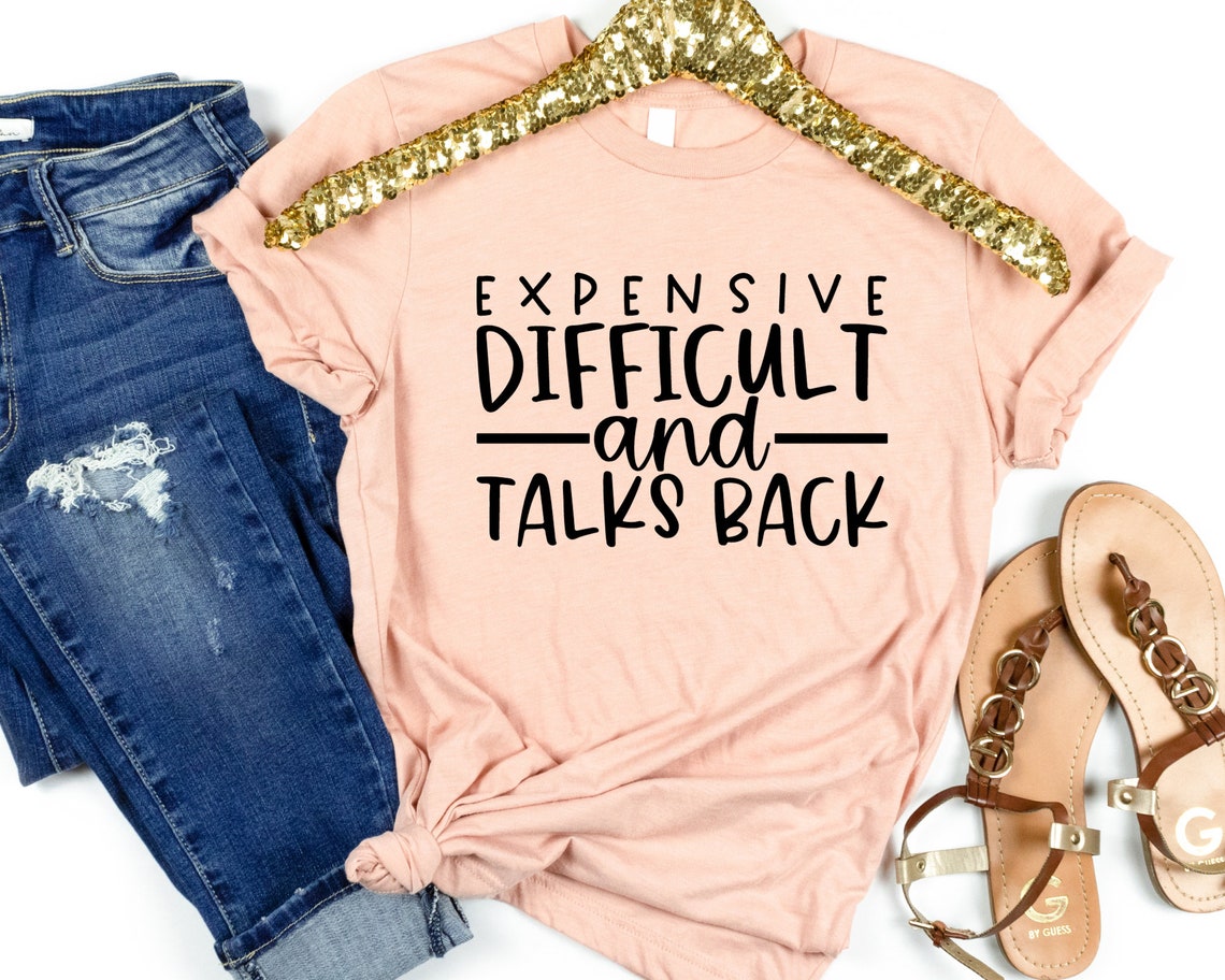 Expensive Difficult and Talks Back SVG Bundle, Wavy Text, Retro Svg ...