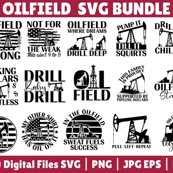 Oil Field Svg - Etsy