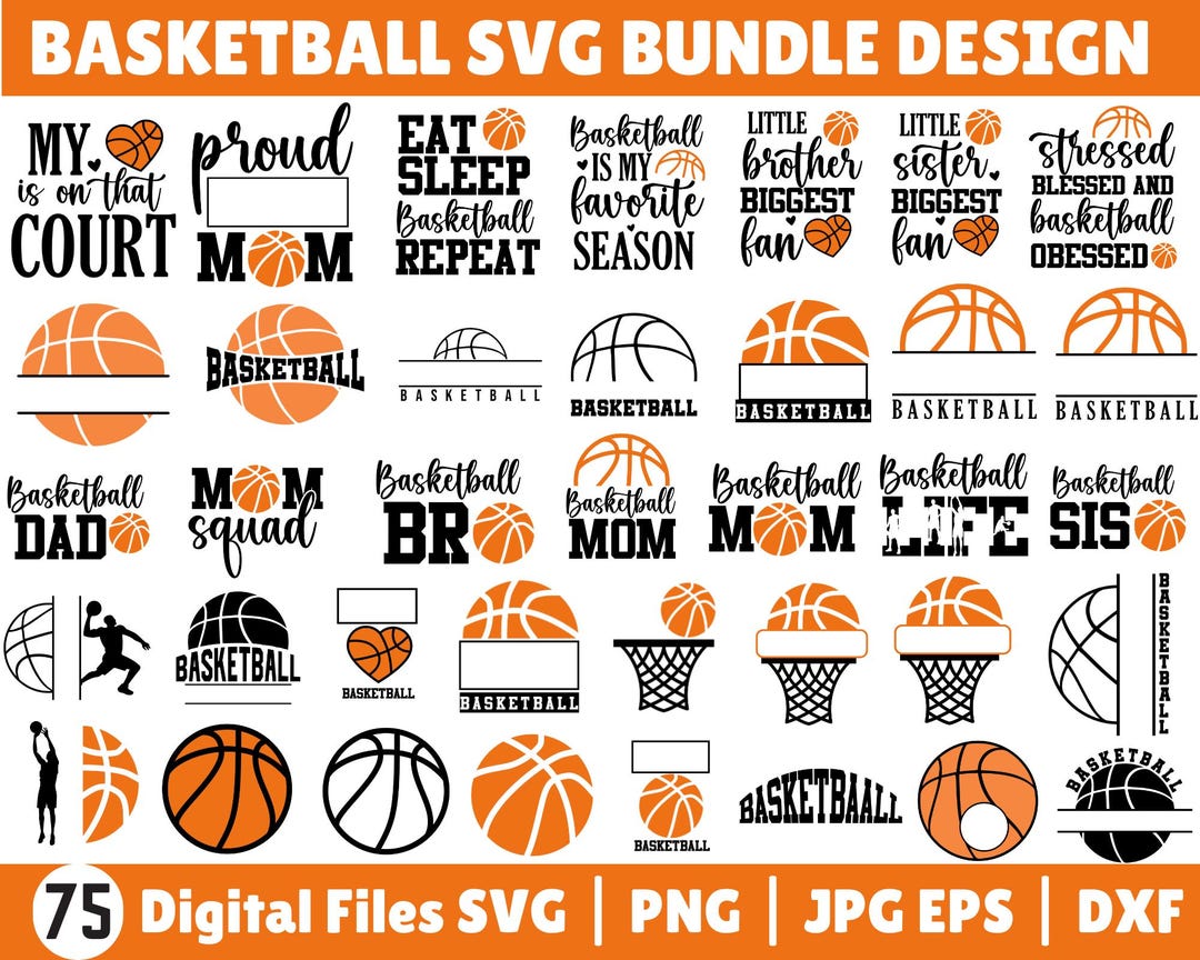 Mega Basketball SVG Bundle, Basketball Quotes SVG, Basketball Name ...