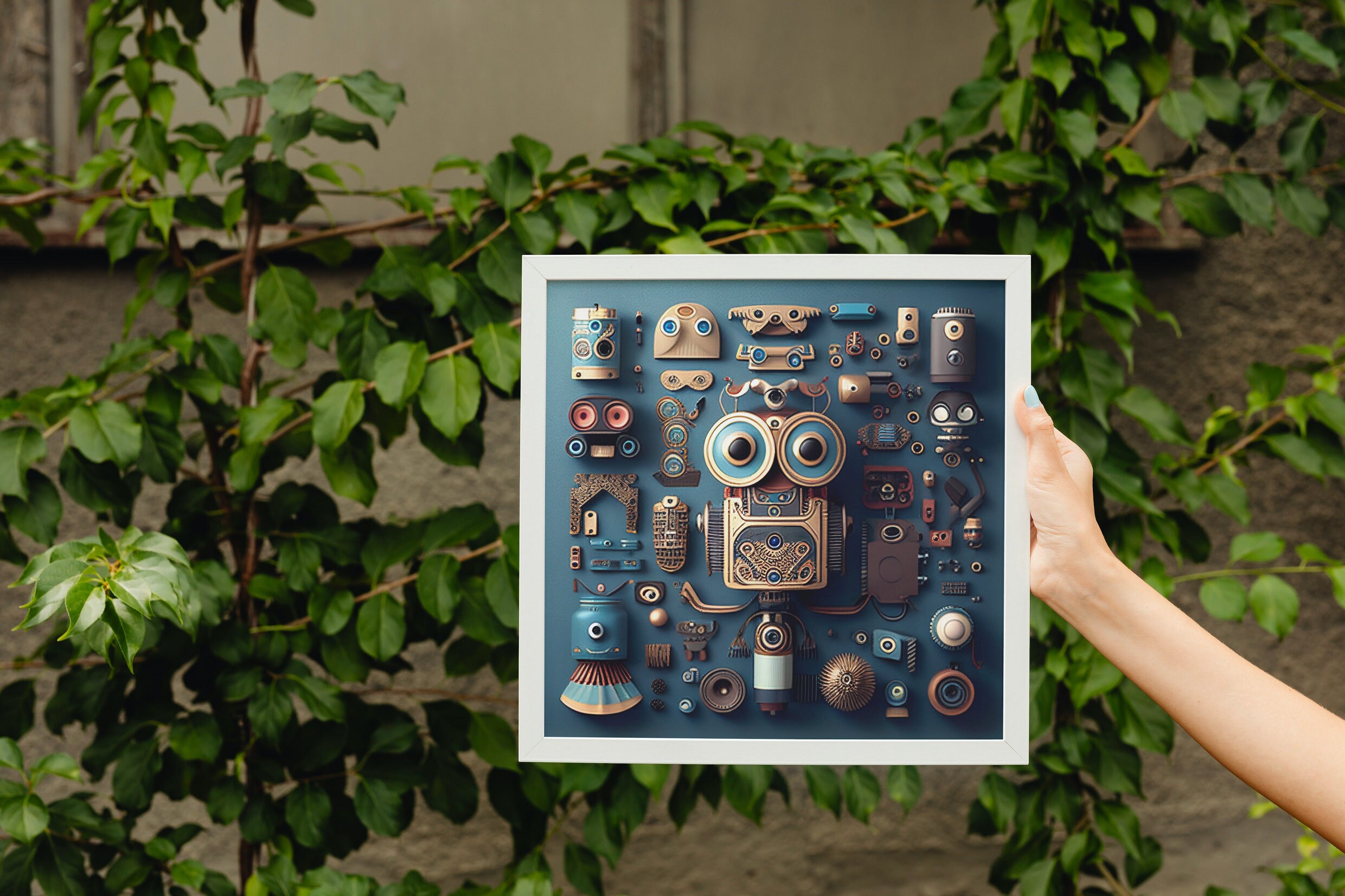 Lost Technology Exploded View Wall Art No. 18 the Robot - Contemporary ...