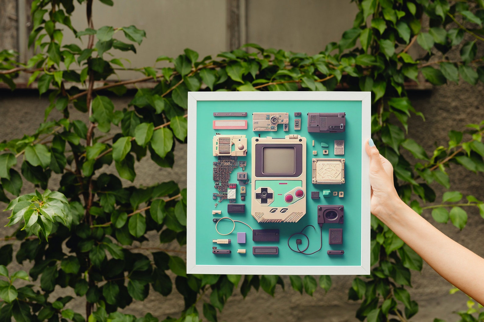 Lost Technology Exploded View Wall Art No. 9 the Gamer - Contemporary ...