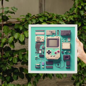 Lost Technology Exploded View Wall Art No. 9 the Gamer - Contemporary ...