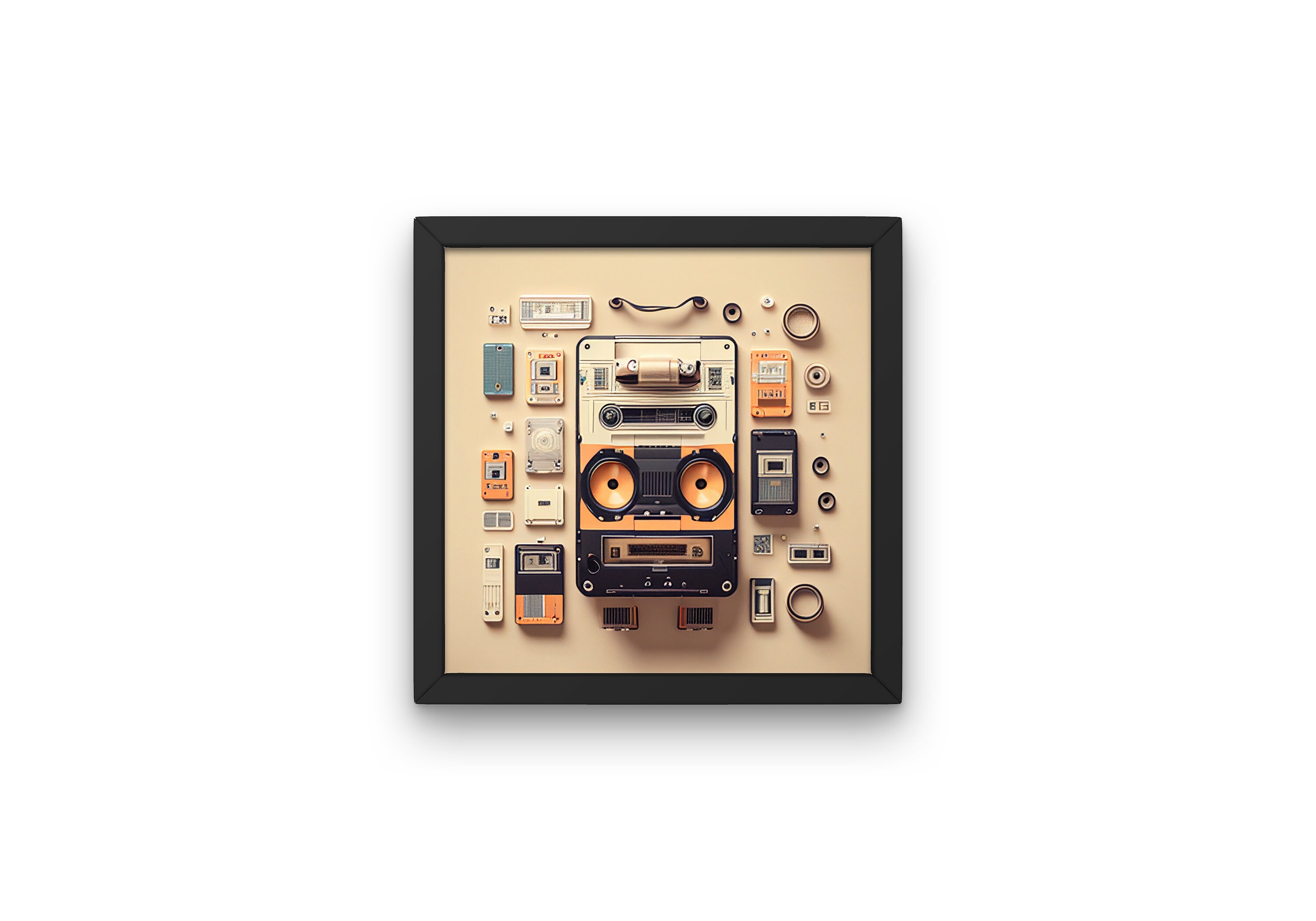 Lost Technology Exploded View Wall Art No. 15 Music Player ...
