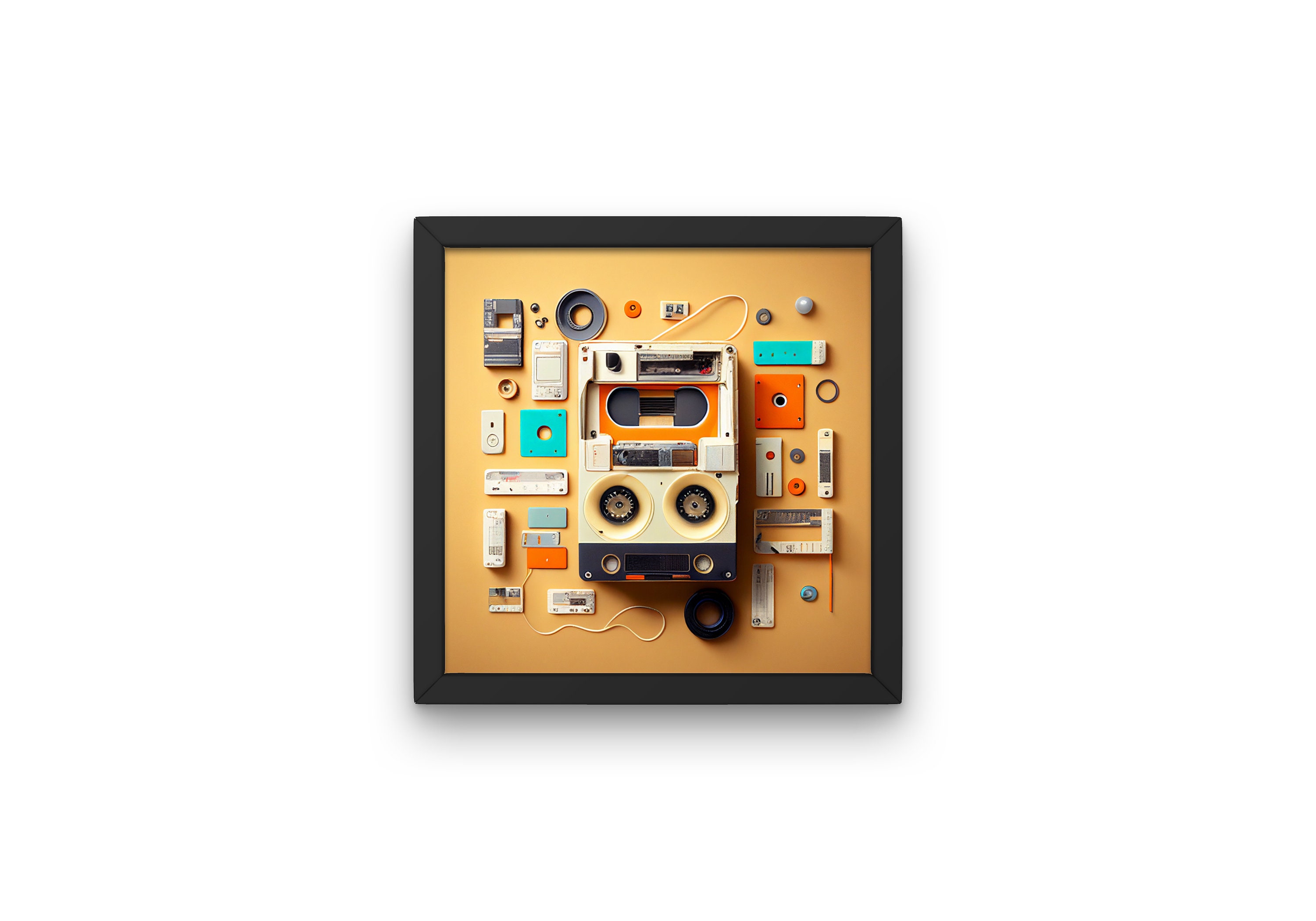 Lost Technology Exploded View Wall Art No. 12 Music Player Contemporary ...