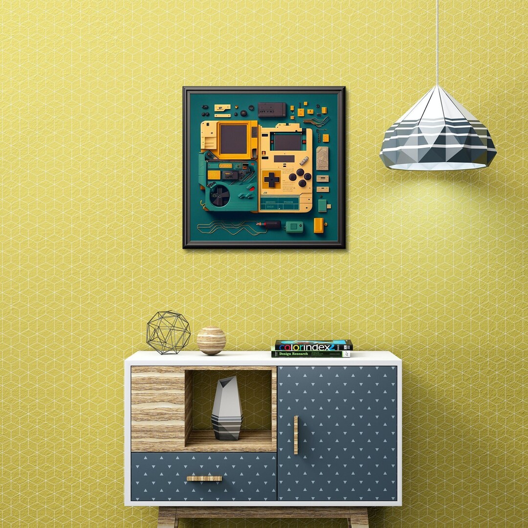 Lost Technology Exploded View Wall Art No. 7 the Gamer- Contemporary ...