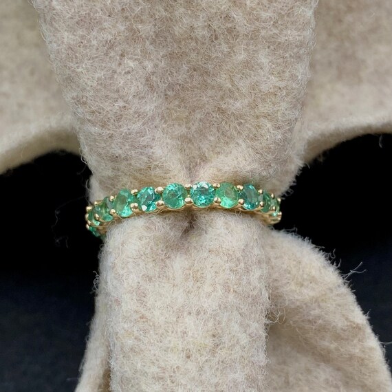 Vintage Amazing Emerald Eternity Ring, Infinity Band,… - Gem
