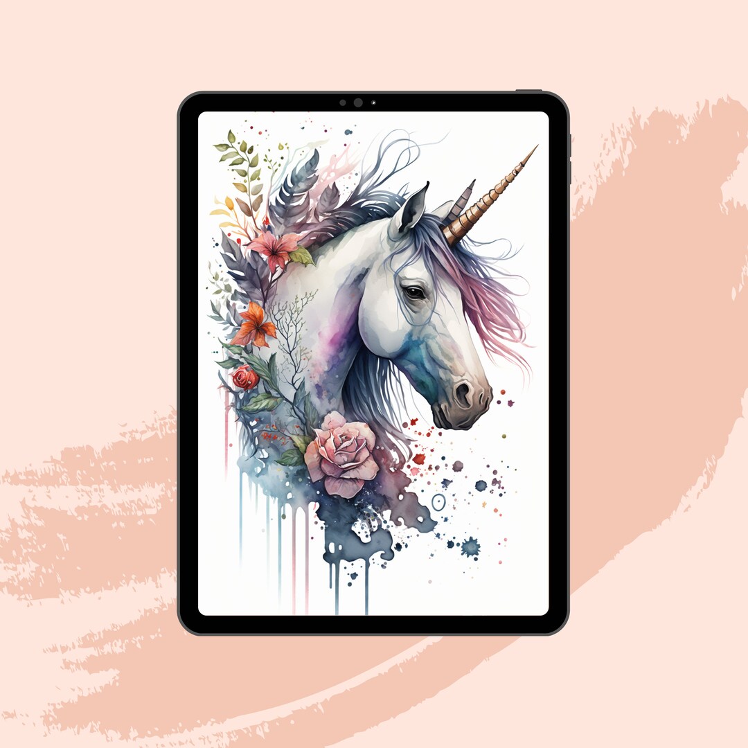 Magical Mythical Creature: A Digital Poster With a Magical Unicorn and ...