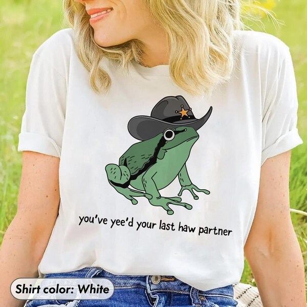 Yee Haw Frog Tee - Etsy