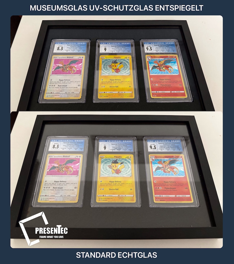 Frame PSA, CGC, BGS Pokemon Sport Cards Wooden Case Display Trading ...