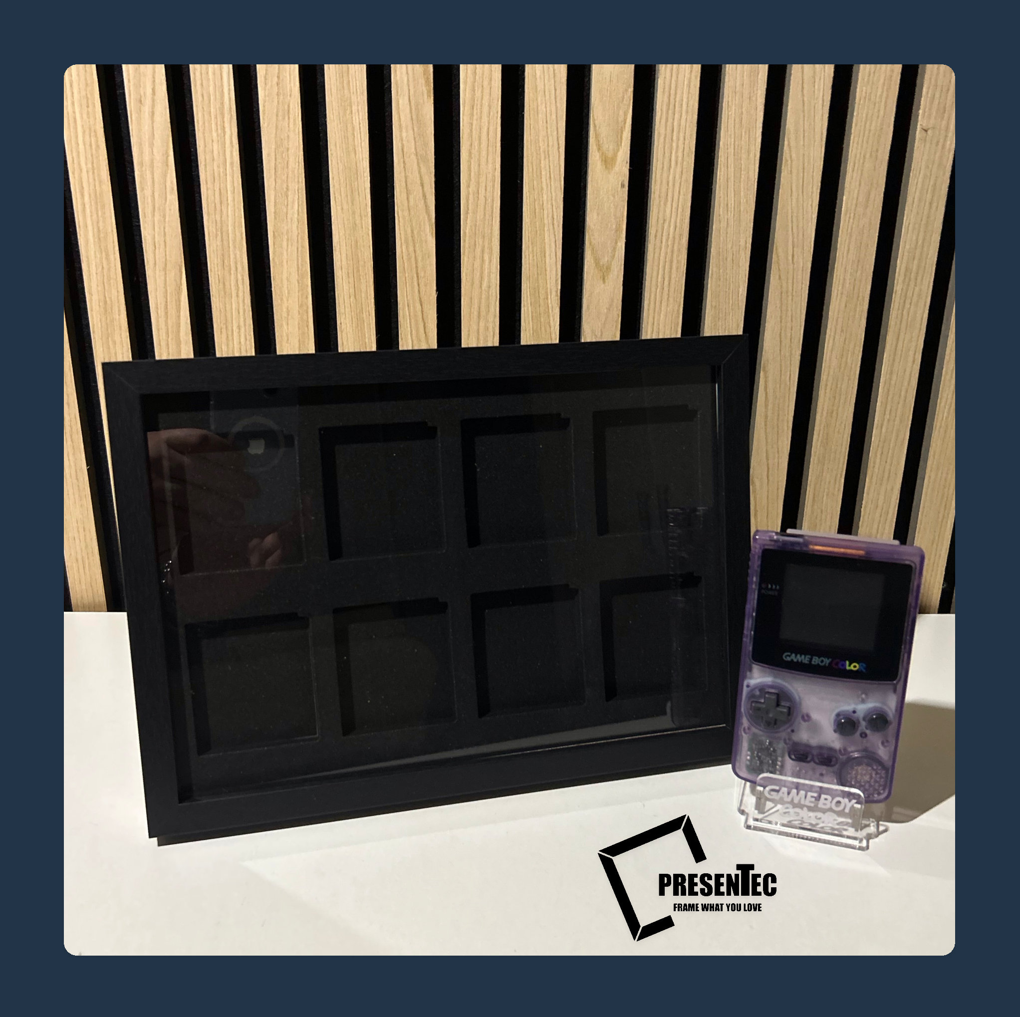 Frame Gameboy Games Pokemon Etc. Wooden Case Display for 8 30 Gameboy ...