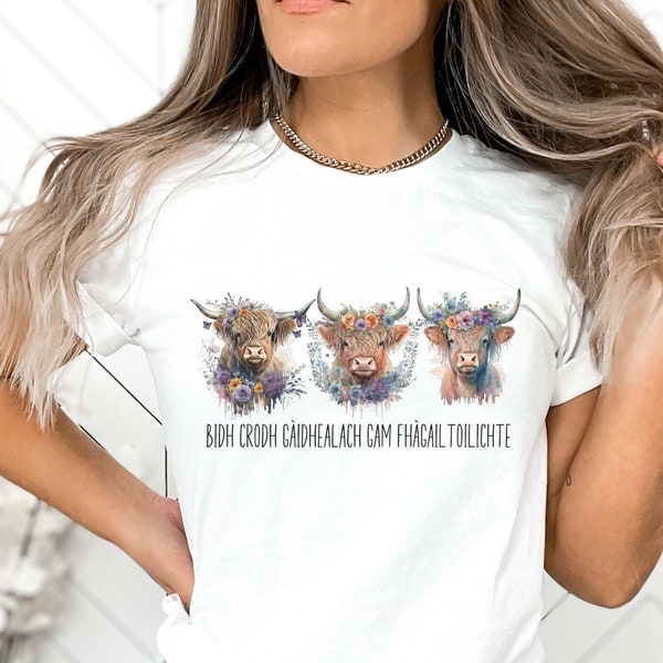 Scottish Highland Cow T Shirt - Etsy