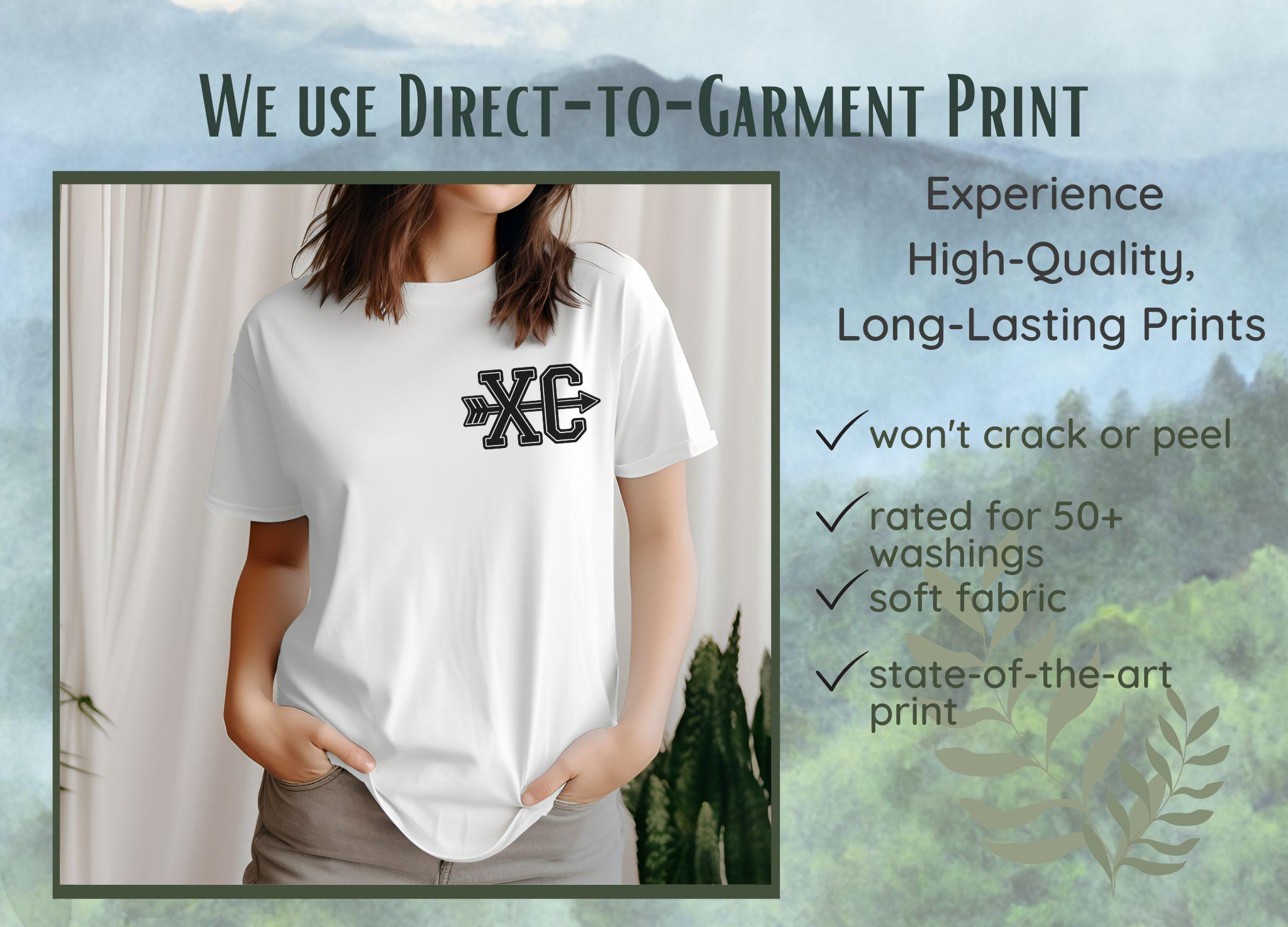 Cross Country Tee, FRONT BACK Print, Comfort Colors, Team Spirit Tee ...
