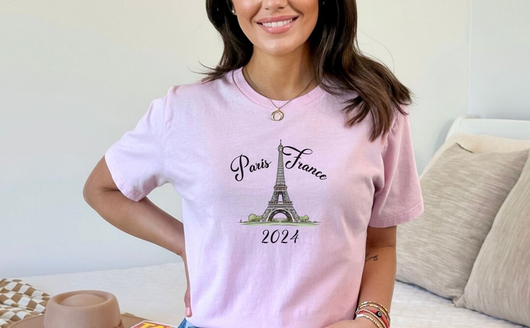 Paris France Tee, Paris Eiffel Tower T-shirt, Paris Tshirt, European ...