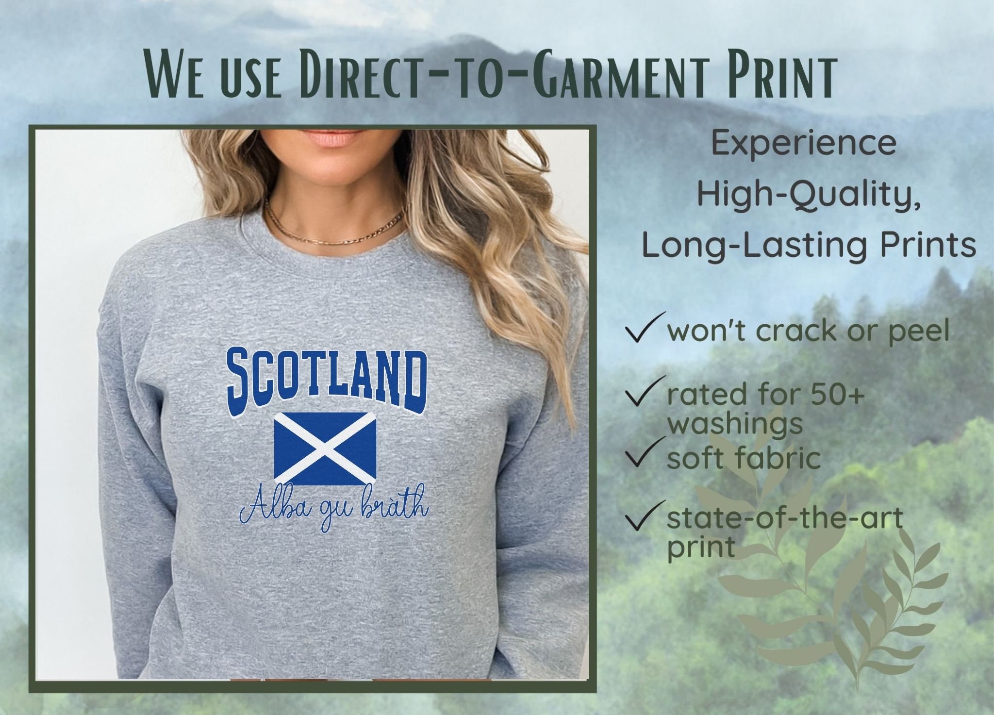 Scotland Flag scotland Forever Sweatshirt Alba Gu - Etsy