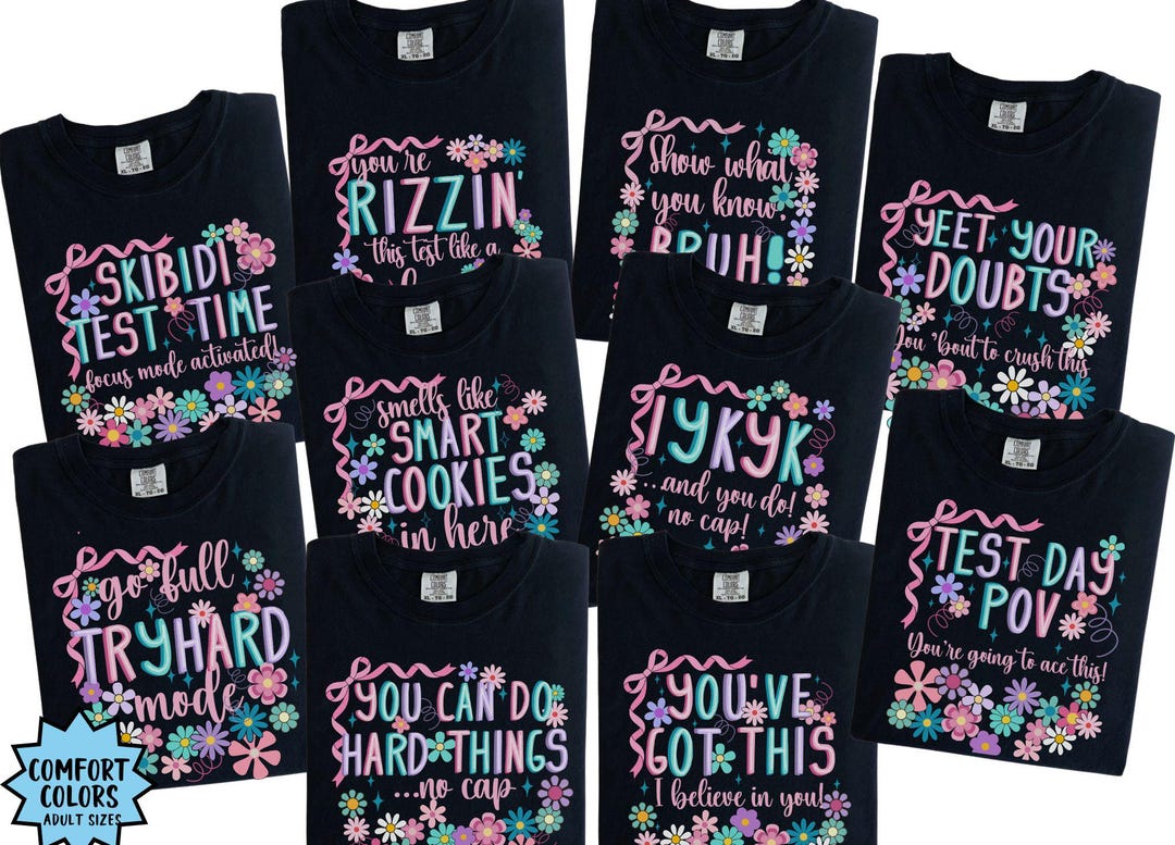 Teacher Testing Tees,group Teacher Exam Shirts,spread Positivity Exam ...