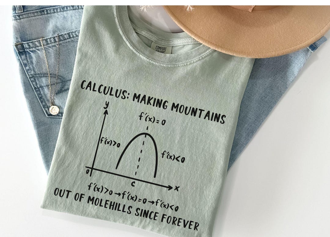 Calculus Math Teacher Shirt, Comfort Colors, Math Teacher Tee, Calculus ...