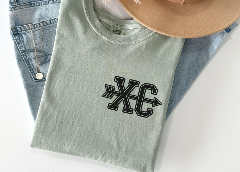 Cross Country Tee, FRONT BACK Print, Comfort Colors, Team Spirit Tee ...