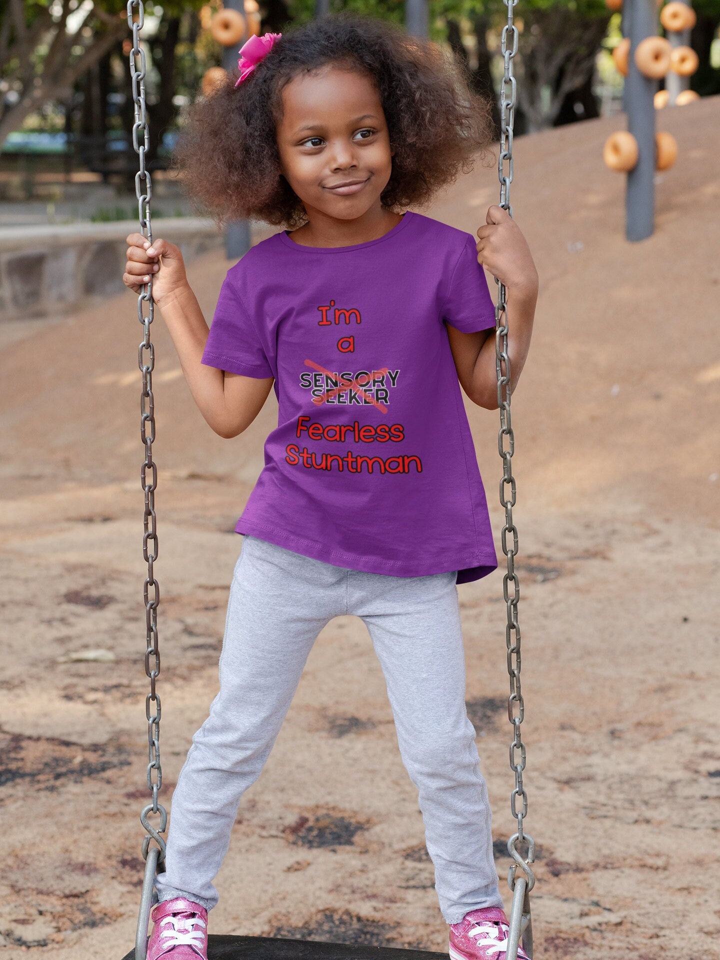 Sensory Seeker Fearless Stuntman Kids Cotton Tee Autism SPD Stimming ...