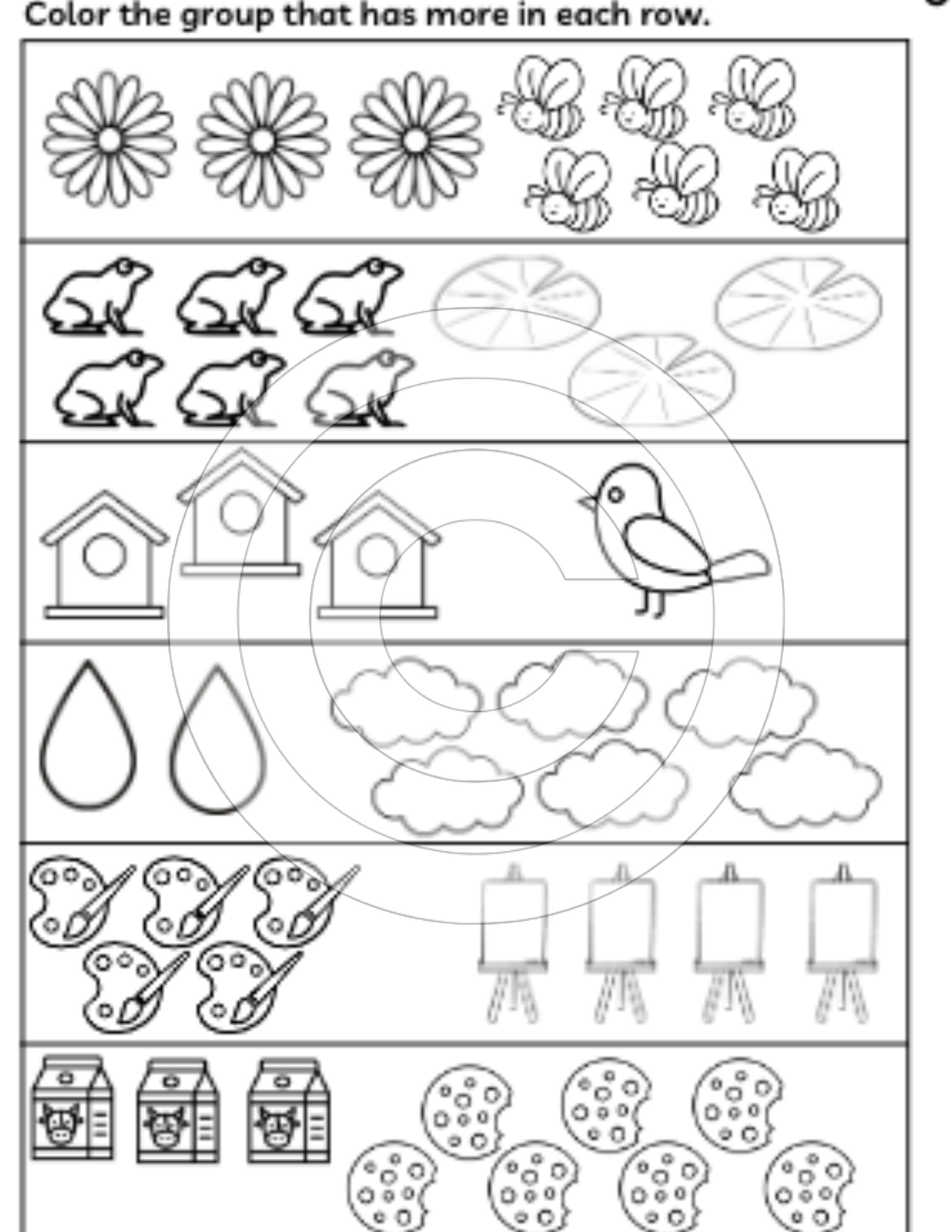 Color and Learn Math Foundations Volume 1 Preschool - Etsy