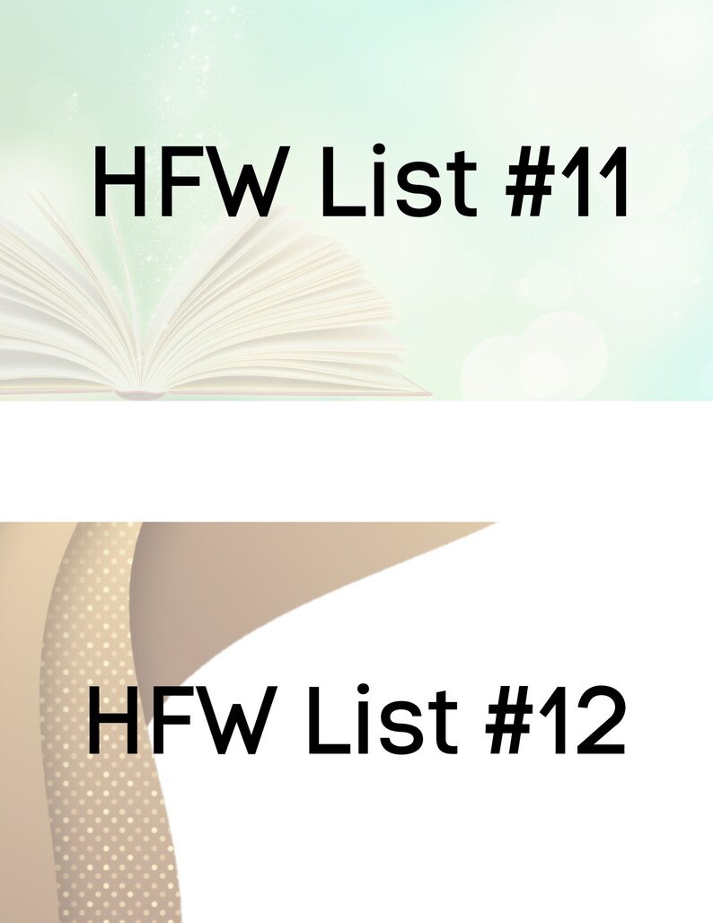 High Frequency Word Lists #11-20, Flashcards, Reading Lists, Word Lists ...