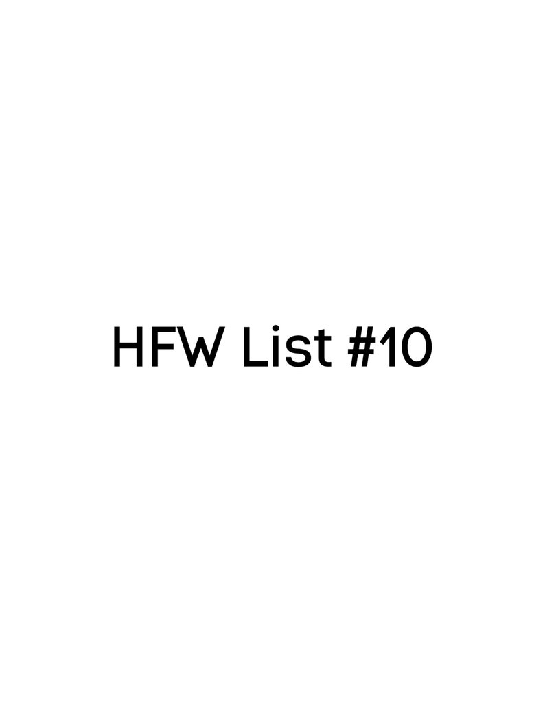 High Frequency Word Lists #1-10, Flashcards, Reading Lists, Word Lists ...