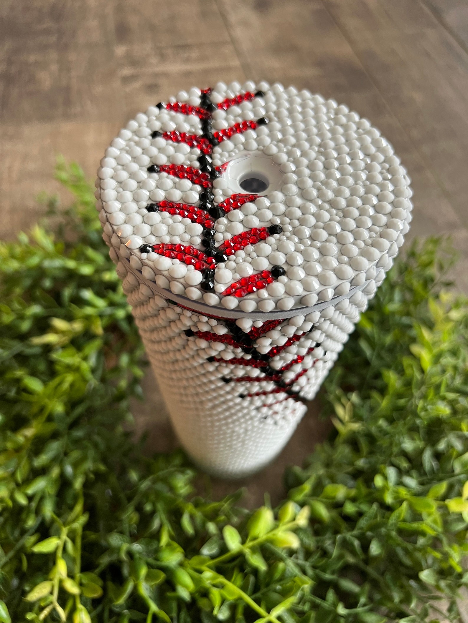 24oz Acrylic Rhinestone Baseball Tumbler - Etsy